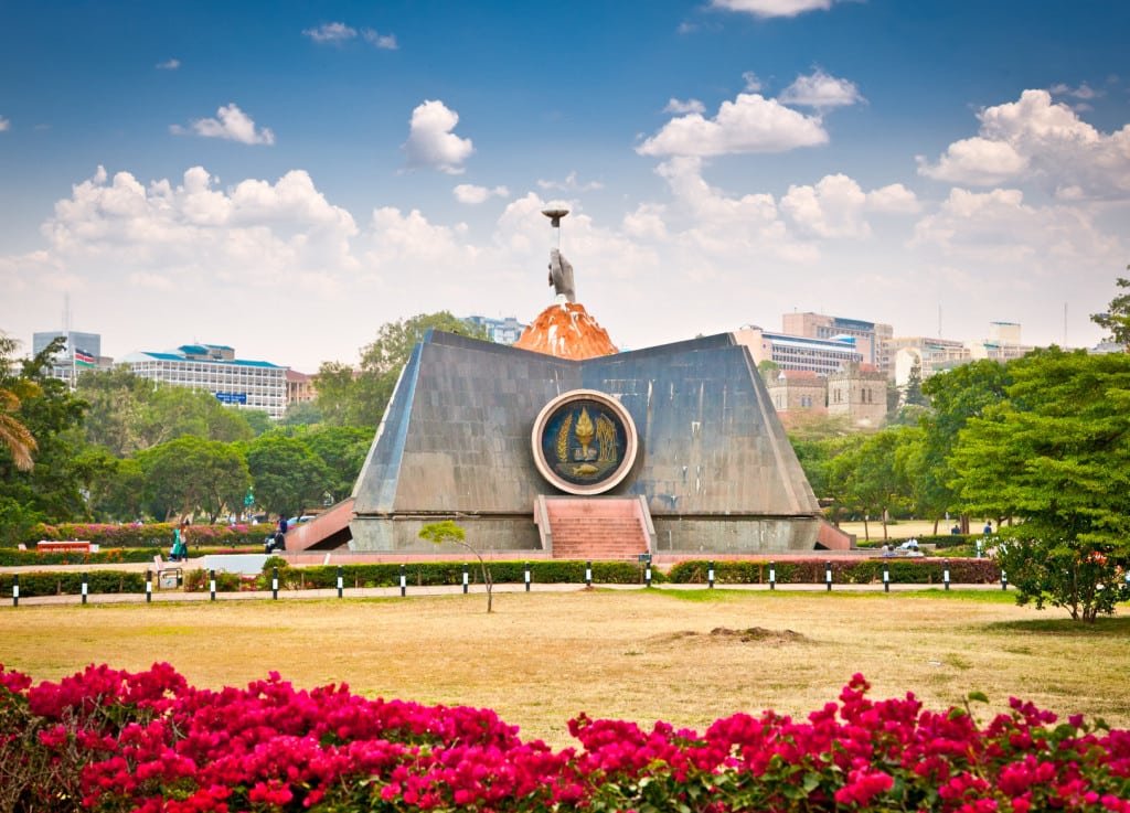 Nyayo Monument in central park, Nairobi, Kenya. - Mobi Viaggi